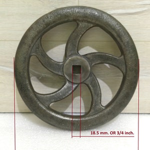 Vintage 9 Cast Iron Valve Handle Wheel Rusty Metal Garden Art ...
