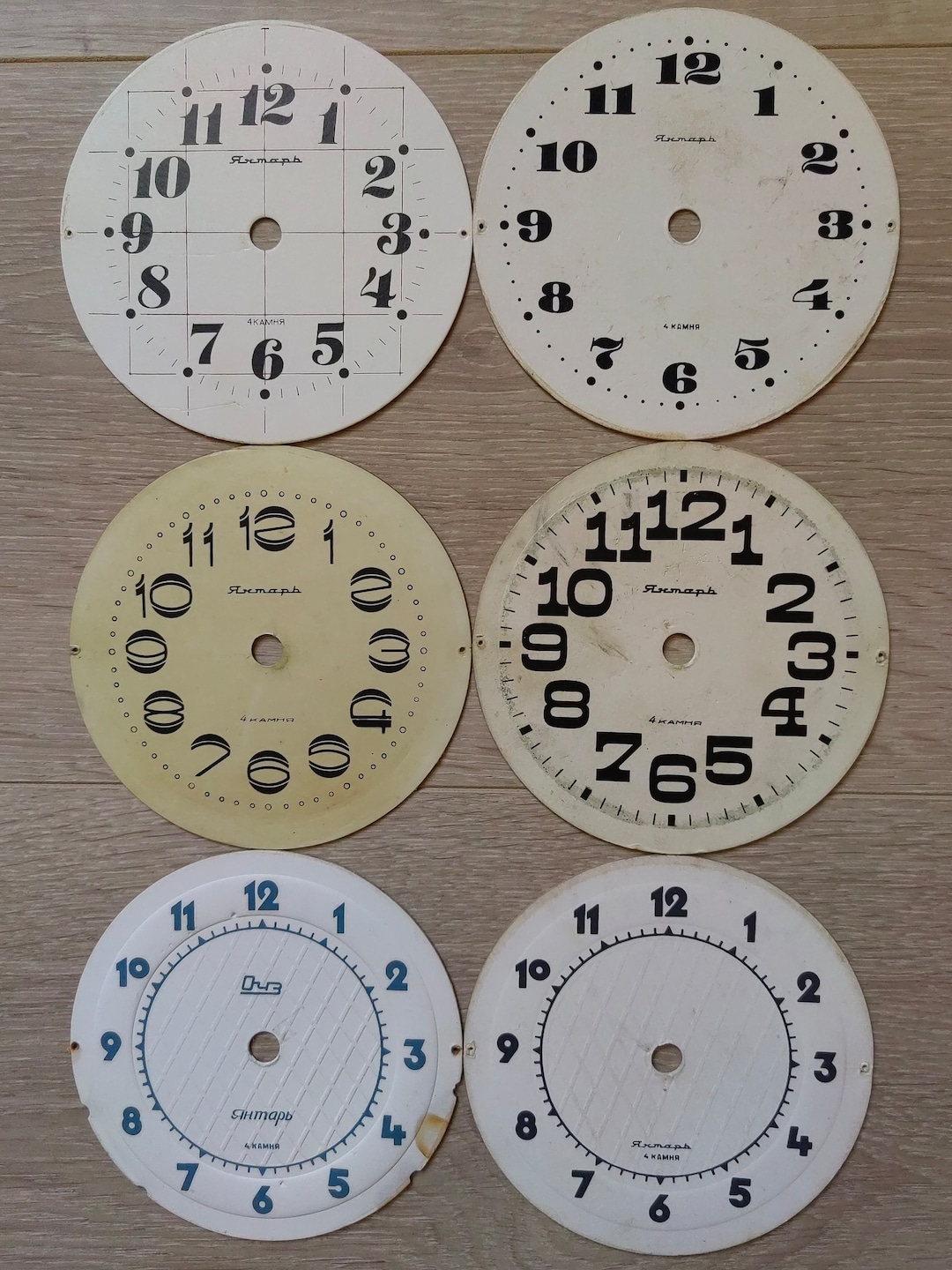 6pcs. Vintage Clock Faces Steampunk Art Craft Projects - Etsy