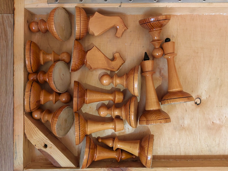 39*34inch. Vintage Huge Chess Soviet Giant Chess Game With Original ...
