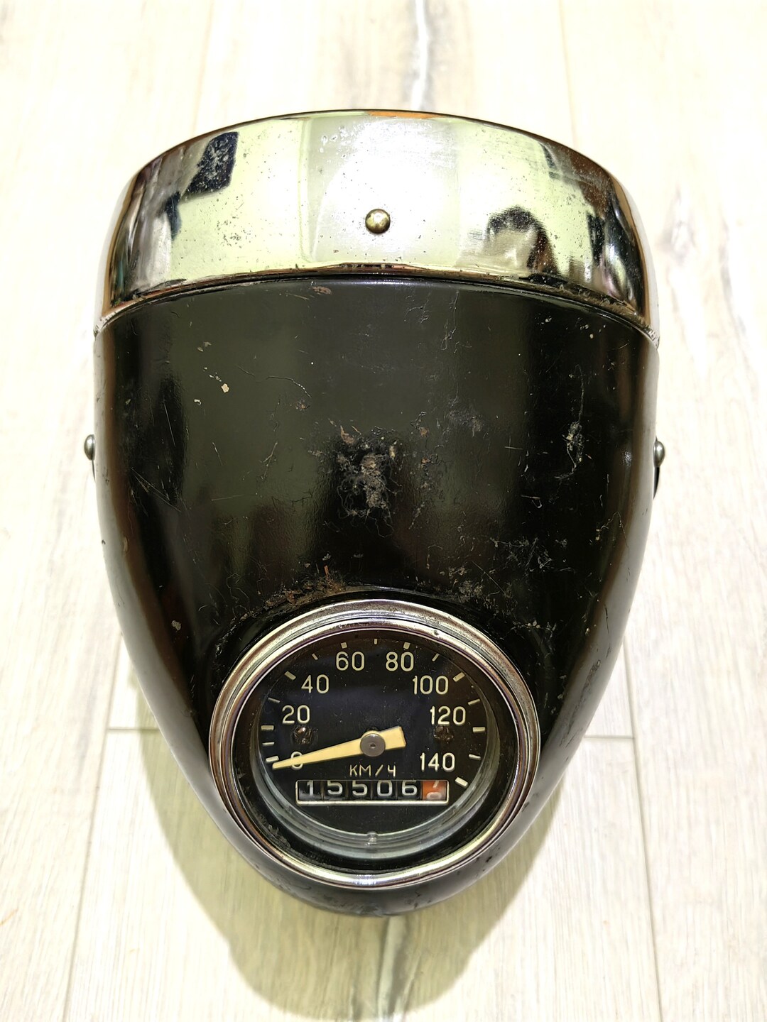 Vintage Motorcycle Headlight, Metal Searchlight, Motorbike Headlight ...