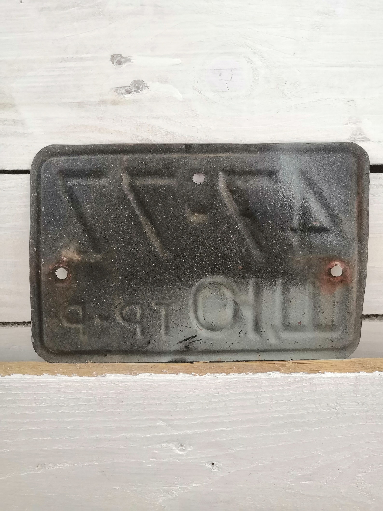 Rusty Car Number Plate Soviet Car Licence Plate Motorbike | Etsy