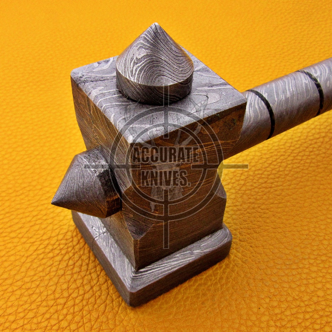 Exclusive Hand Forged Damascus Steel Hammer Fully Functionally - Etsy