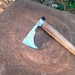 35" Walking Stick AXE Custom Handmade Hand Forged Carbon Steel Tomahawk ...