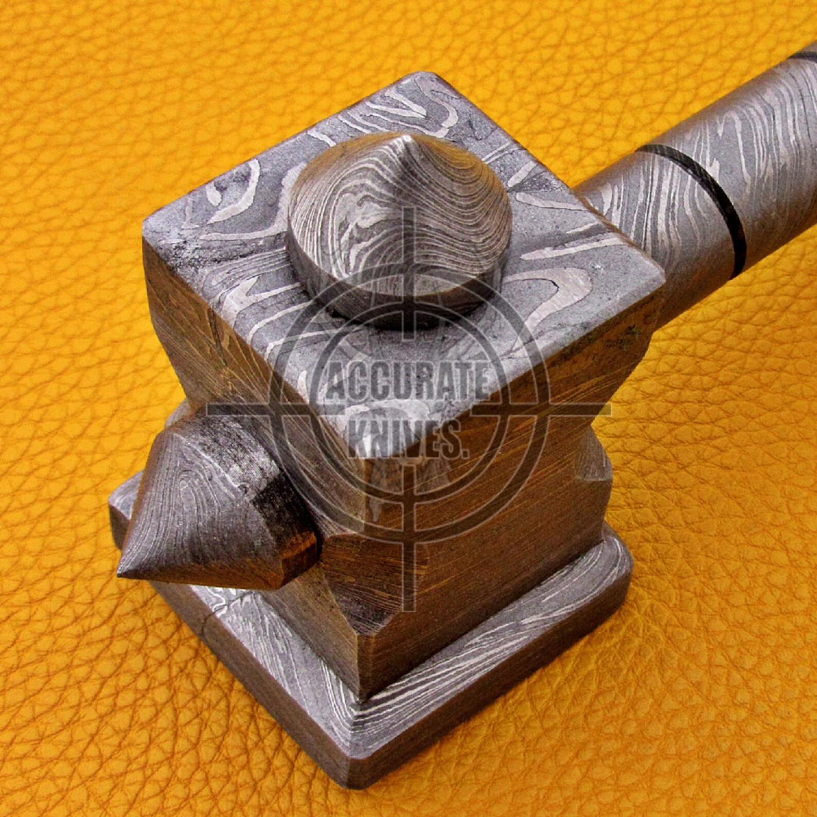 Exclusive Hand Forged Damascus Steel Hammer Fully Functionally - Etsy