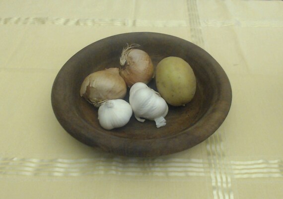 Vintage Wooden Bowl/old Handmade Bowl/hand Carved Bowl/rustic | Etsy