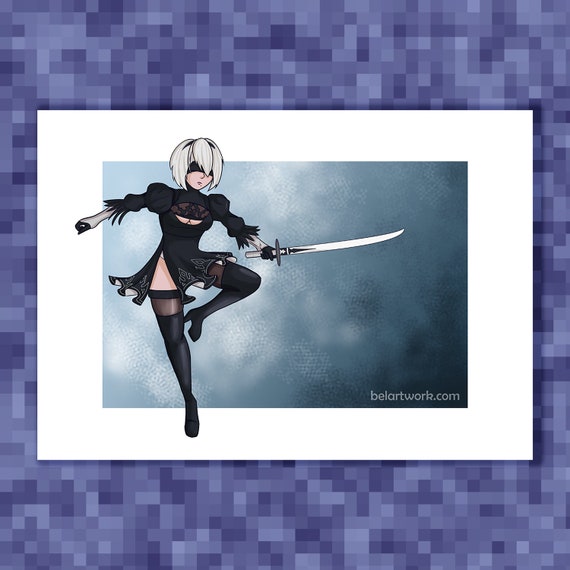 2B Nier Automata Print | Etsy