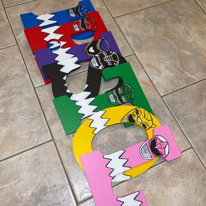Hand Painted Power Rangers Letters (PER LETTER) - Etsy