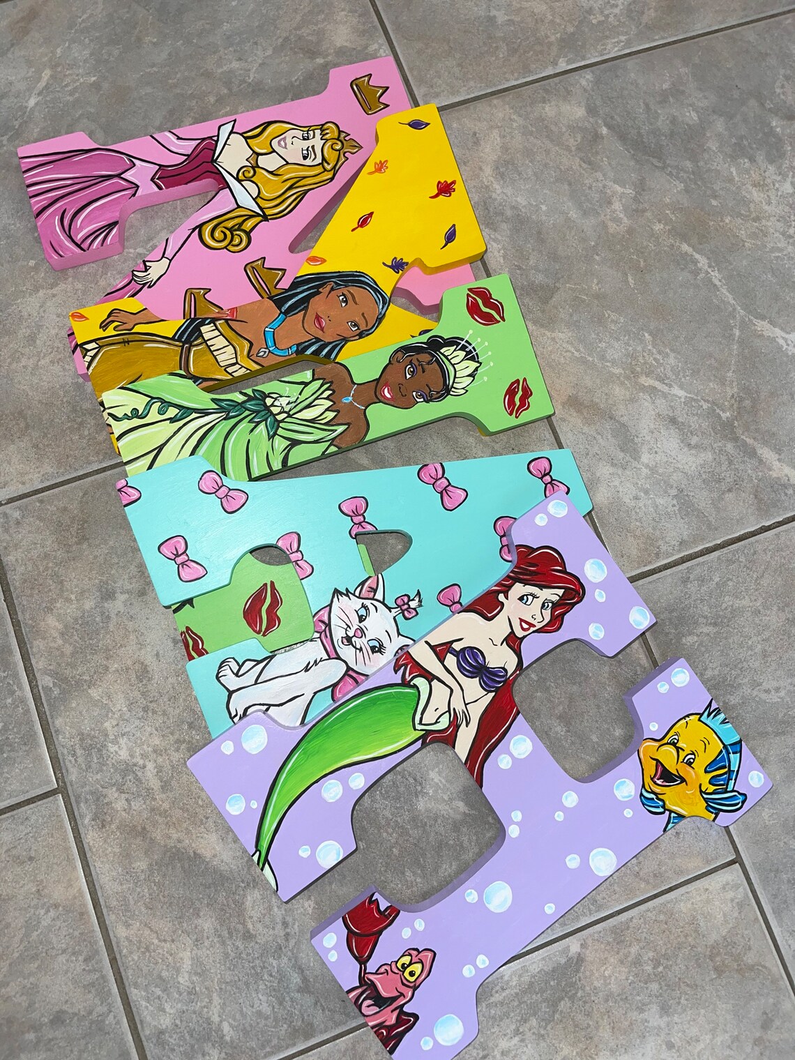 Hand Painted Princess Letters PER LETTER - Etsy