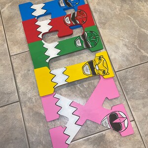 Hand Painted Power Rangers Letters (PER LETTER) - Etsy