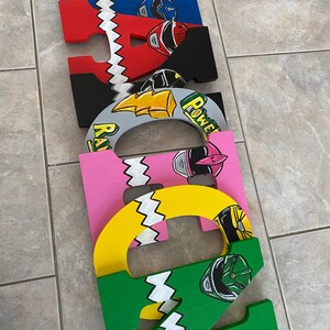 Hand Painted Power Rangers Letters (PER LETTER) - Etsy