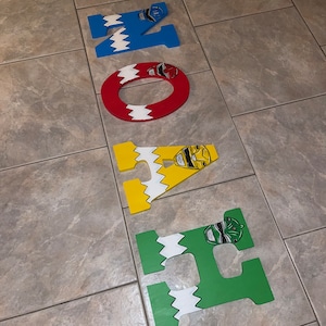 Hand Painted Power Rangers Letters (PER LETTER) - Etsy