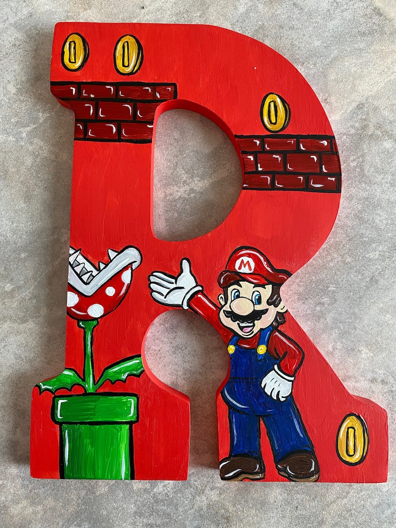 Hand Painted Video Game Letters PER LETTER - Etsy