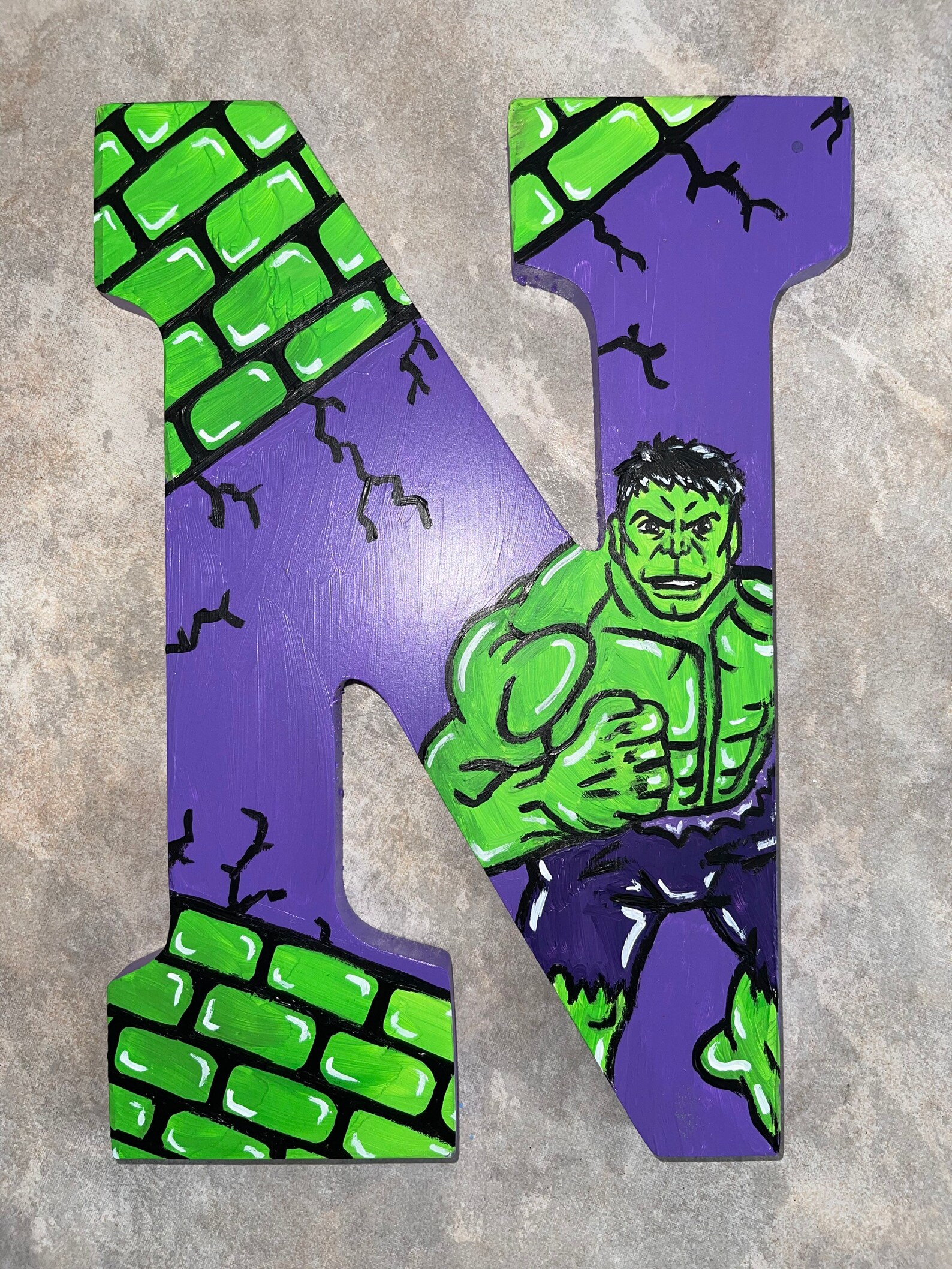 Hand Painted Superhero Letters PER LETTER - Etsy