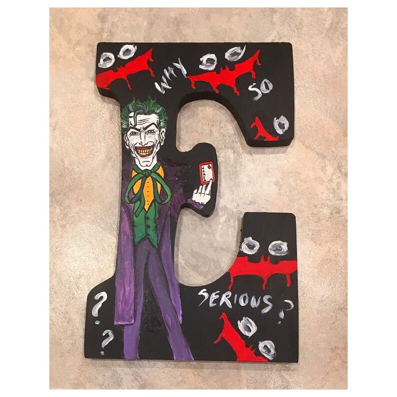 Hand Painted Batman Letters PER LETTER - Etsy