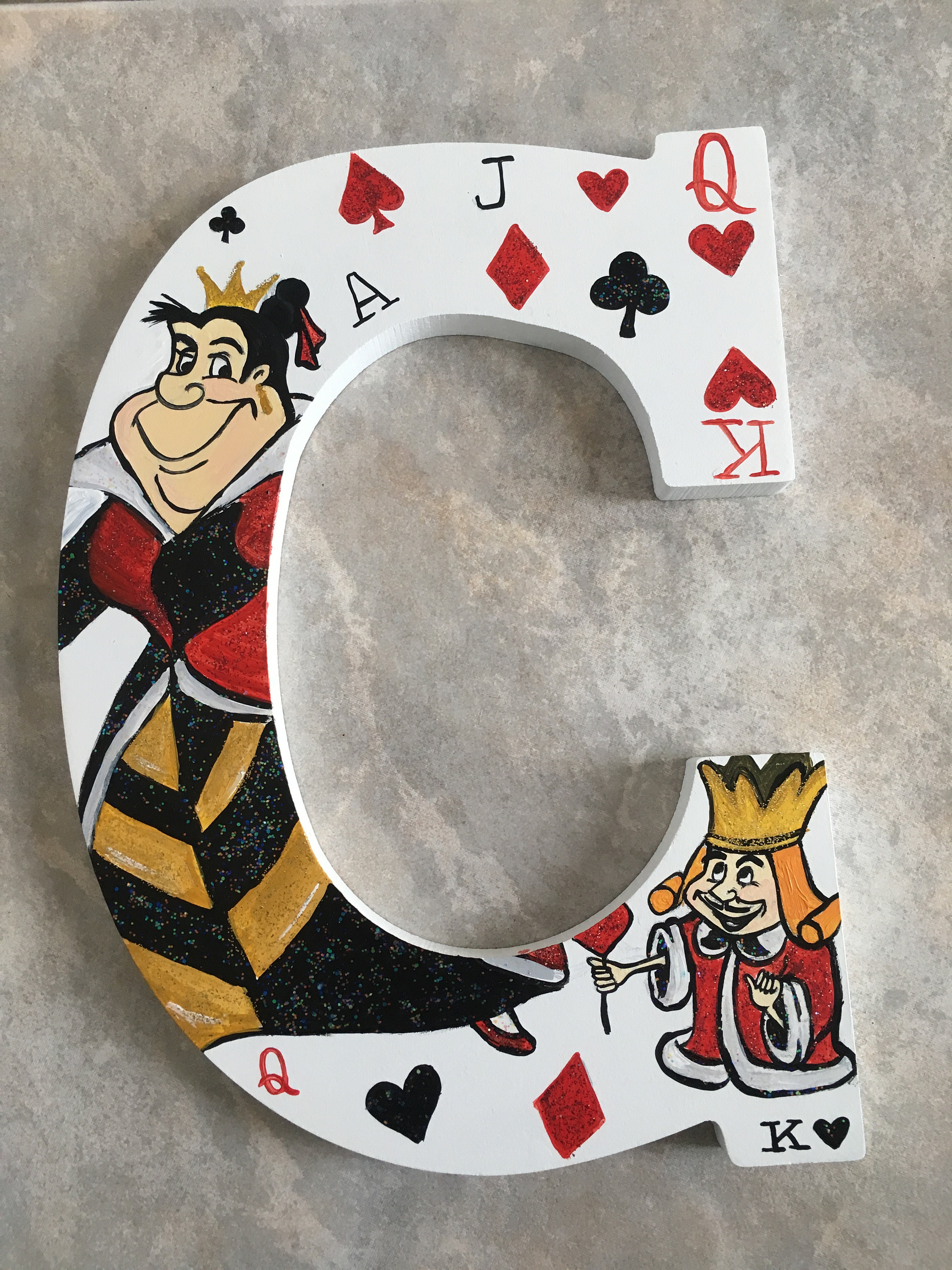 Hand Painted Alice in Wonderland Letters PER LETTER | Etsy