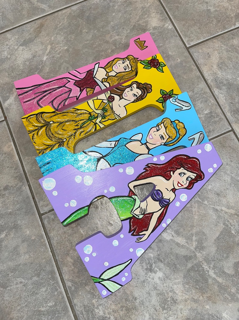 Hand Painted Princess Letters PER LETTER - Etsy