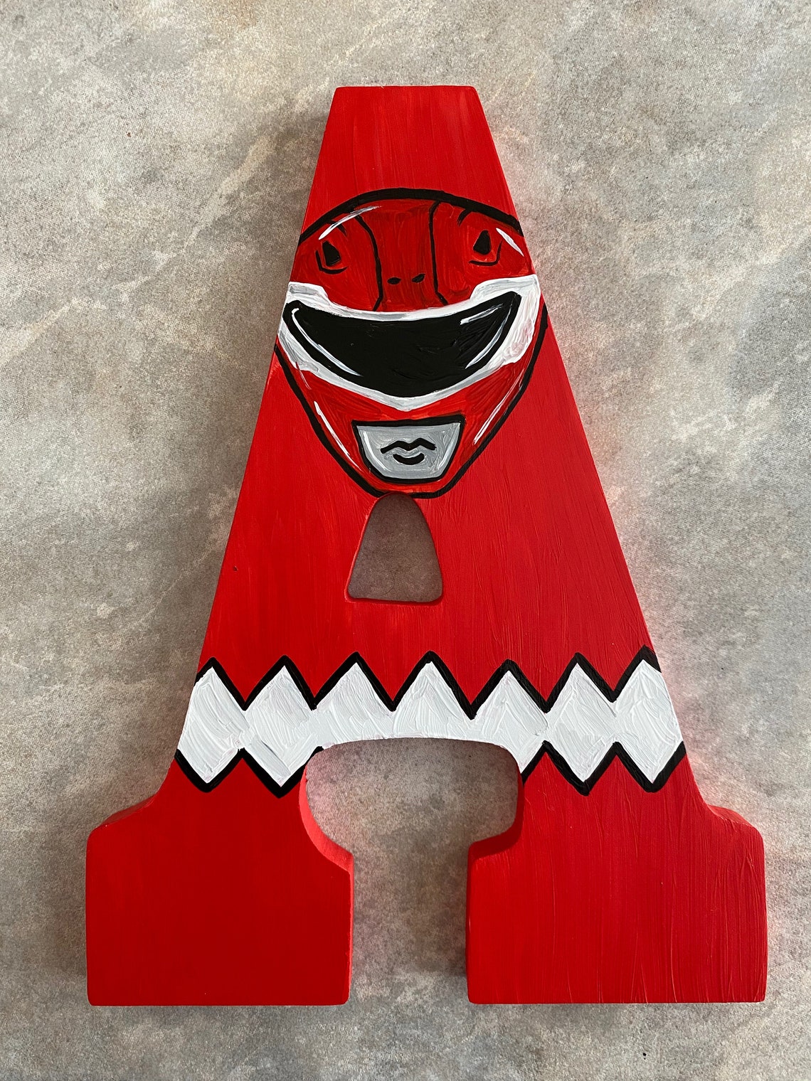 Hand Painted Power Rangers Letters PER LETTER | Etsy