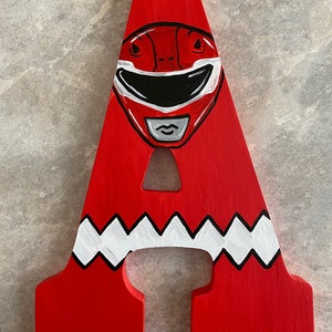 Hand Painted Power Rangers Letters PER LETTER | Etsy