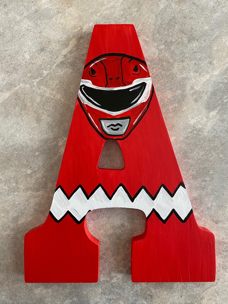 Hand Painted Power Rangers Letters PER LETTER | Etsy