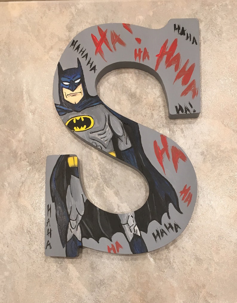 Hand Painted Batman Letters PER LETTER - Etsy