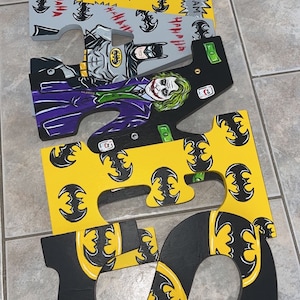 Hand Painted Batman Letters PER LETTER - Etsy
