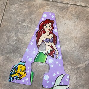 Hand Painted Little Mermaid Letters (PER LETTER) - Etsy