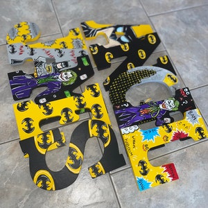 Hand Painted Batman Letters PER LETTER - Etsy