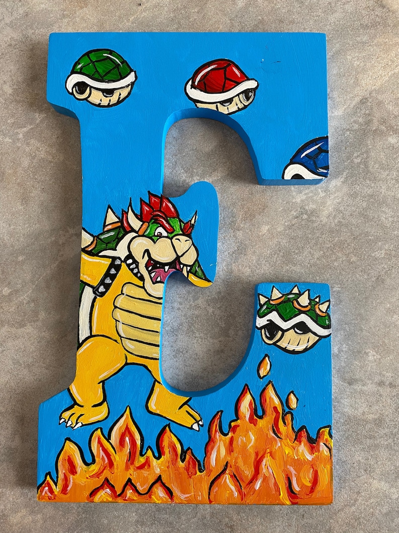Hand Painted Video Game Letters PER LETTER - Etsy
