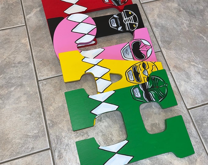 Hand Painted Power Rangers Letters (PER LETTER) - Etsy