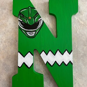 Hand Painted Power Rangers Letters PER LETTER | Etsy