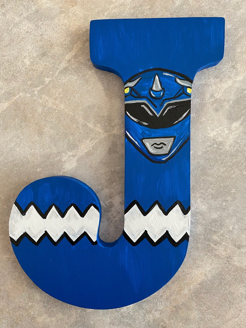 Hand Painted Power Rangers Letters PER LETTER | Etsy