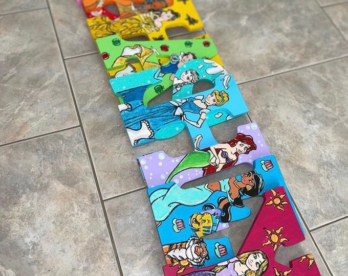 Hand Painted Princess Letters - Etsy