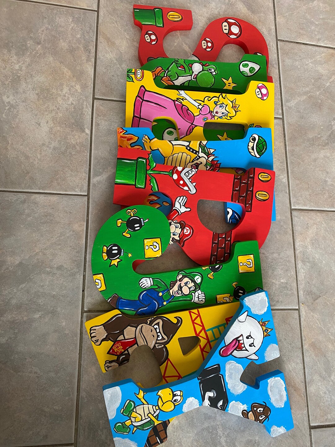 Hand Painted Video Game Letters (PER LETTER) - Etsy