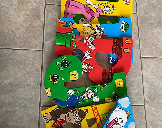 Hand Painted Video Game Letters (PER LETTER) - Etsy