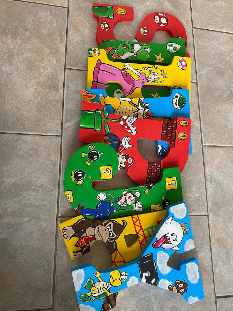 Hand Painted Video Game Letters PER LETTER - Etsy