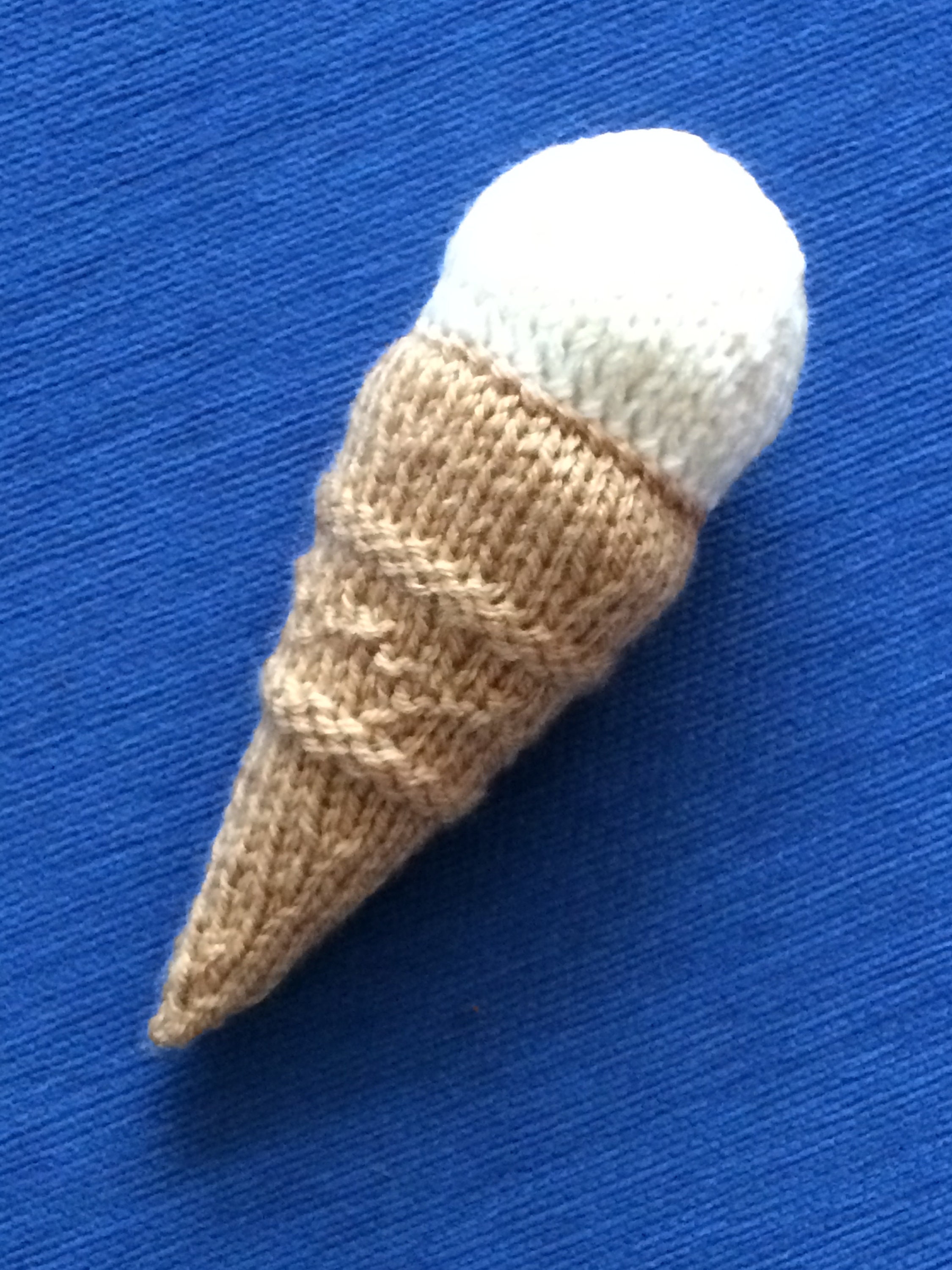 Ice Cream Cone Knitting Pattern Pdf. - Etsy