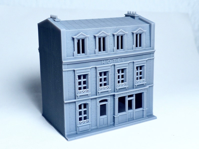 N Scale Hotel Restaurant - 1/160 for Diorama Modeling Kit - Building ...