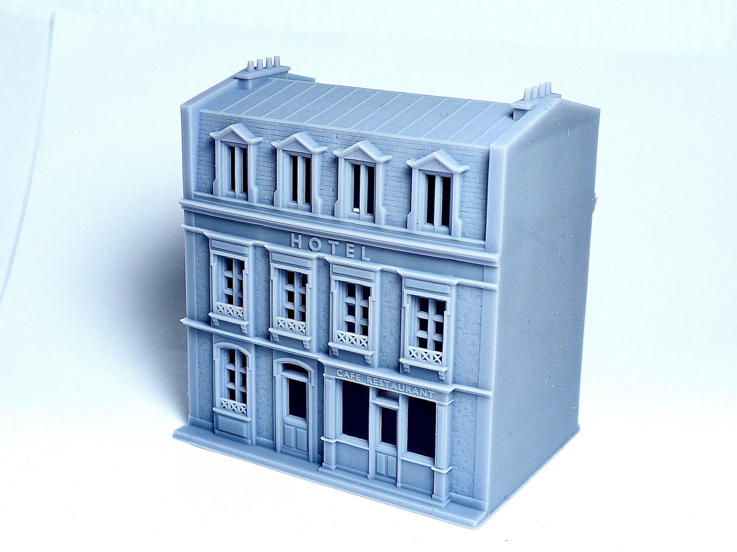 N Scale Hotel Restaurant - 1/160 for Diorama Modeling Kit - Building ...