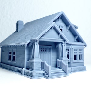 HO Scale Craftsman Style House - 1:87 for Diorama Modeling Kit ...
