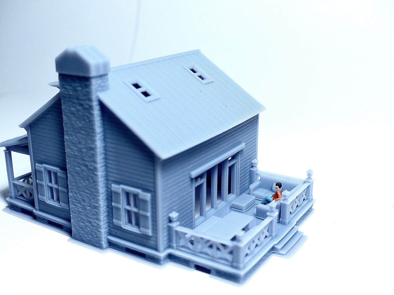 N Scale Cottage With Back Terrace 1:160 for Diorama Modeling - Etsy