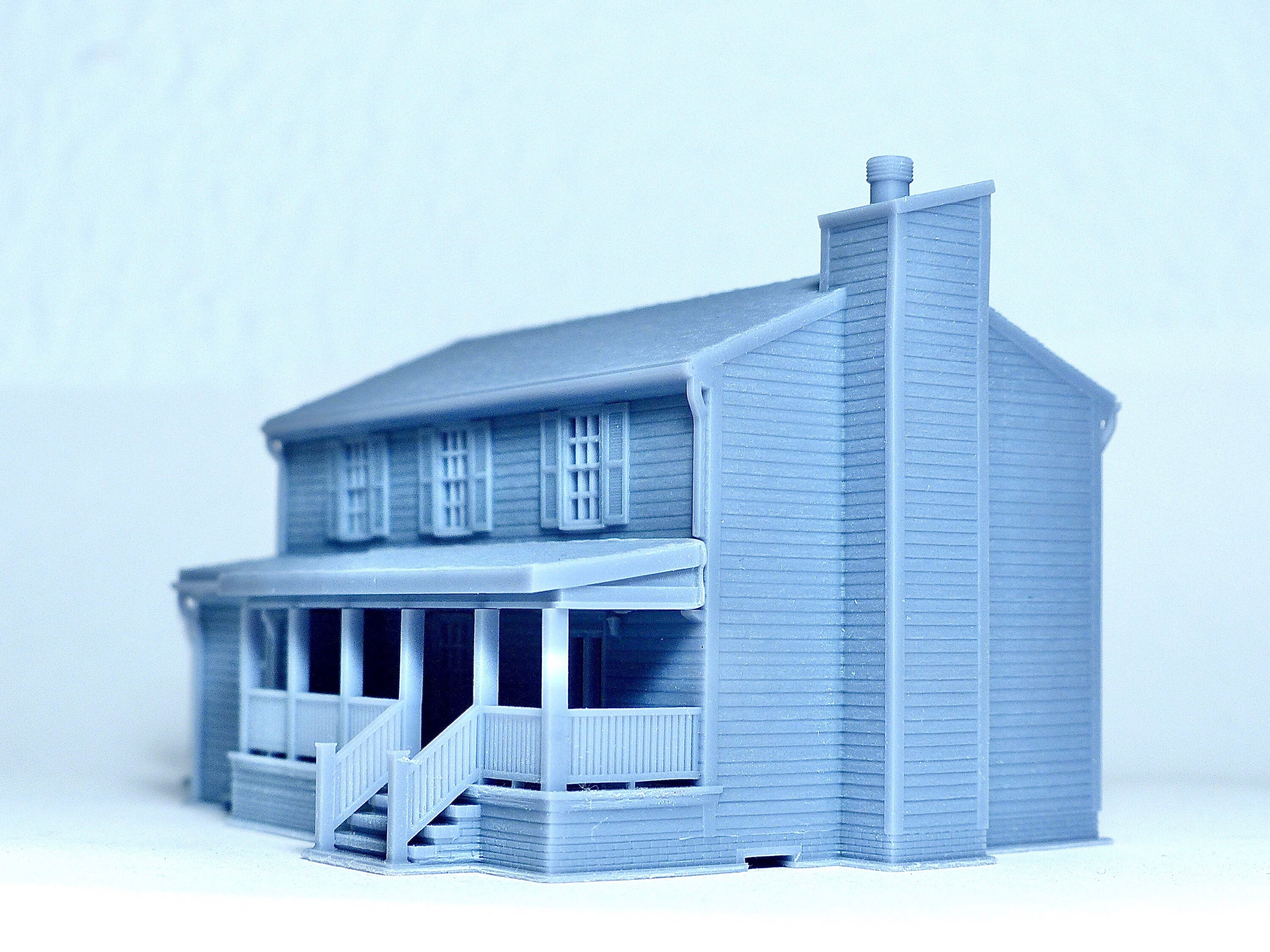 N Scale Colonial Style House 1:160 for Diorama Modeling Kit - Etsy