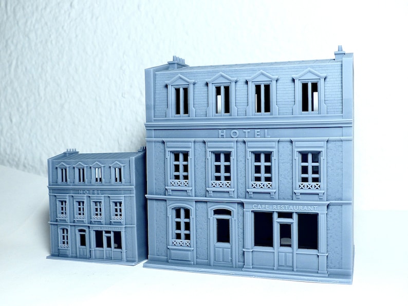HO Scale Hotel Restaurant - 1:87 for Diorama Modeling Kit - Building ...