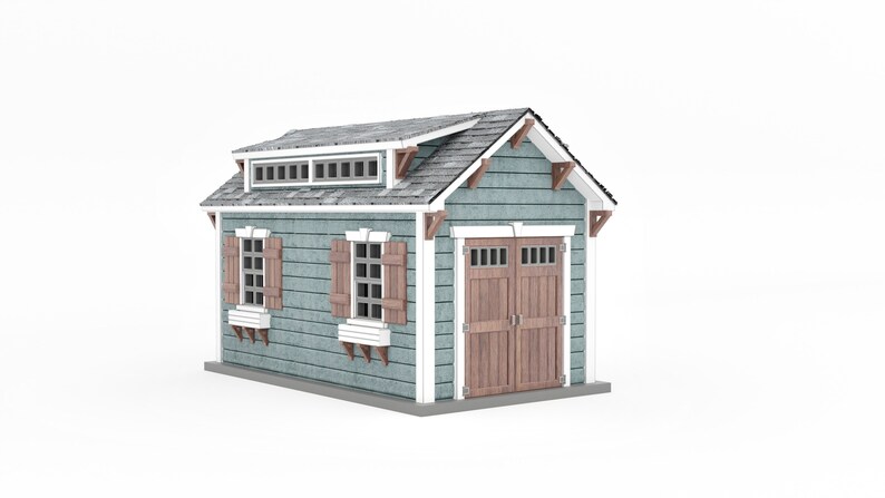 N Scale Garden Shed Craftsman Style - 1:160 for Diorama Modeling Kit ...
