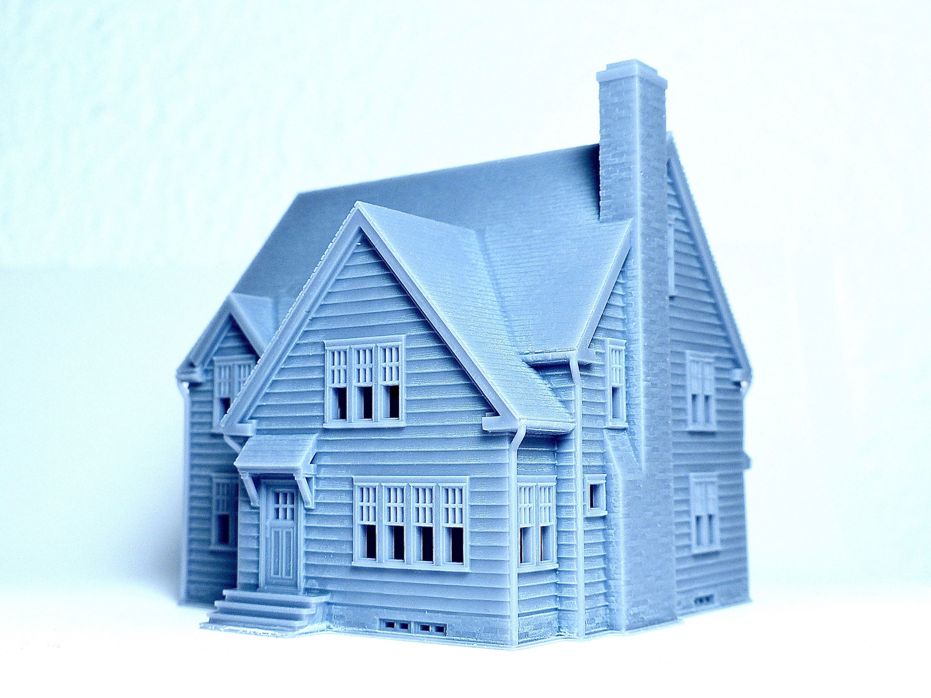 N Scale Cape Cod Style House - 1:160 for Diorama Modeling Kit ...