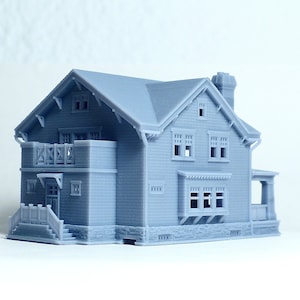 Z Scale Craftsman Style House 1:220 for Diorama Modeling Kit ...