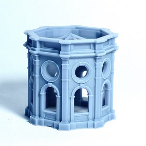 Temple-like Octagonal Pavilion - N Scale 1:160 for Diorama Modeling Kit ...