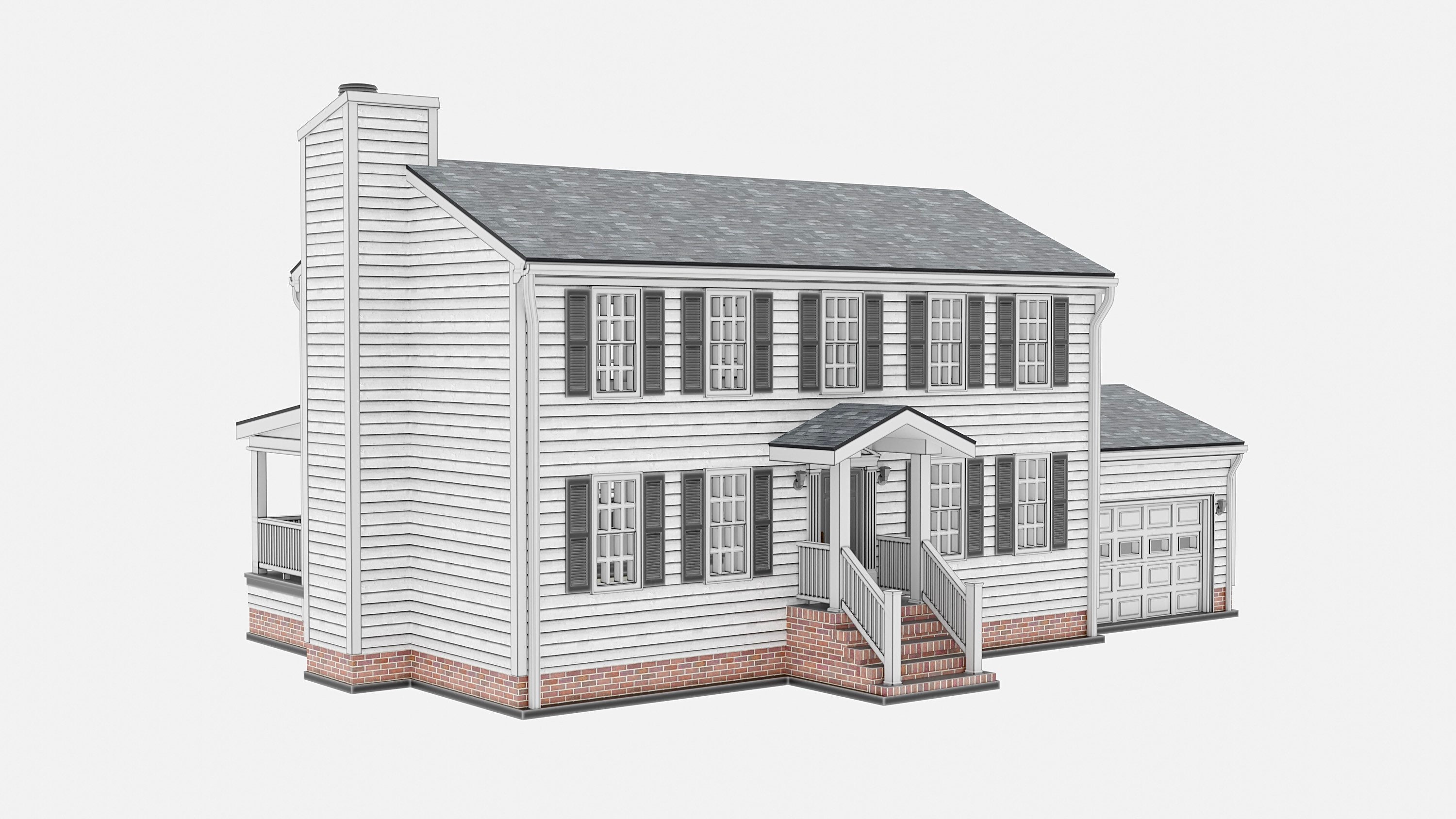 N Scale Colonial Style House 1:160 for Diorama Modeling Kit - Etsy