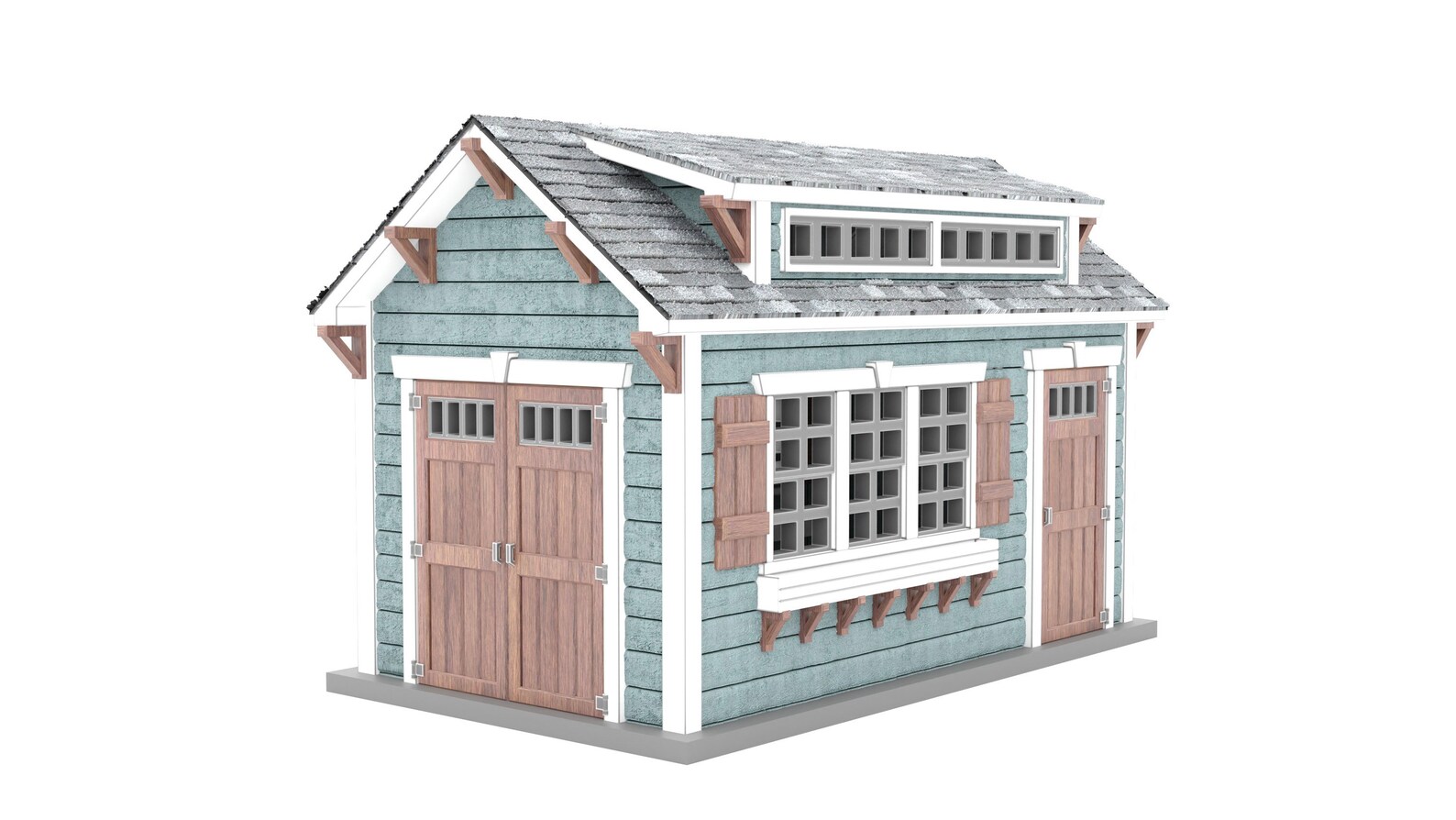 N Scale Garden Shed Craftsman Style - 1:160 for Diorama Modeling Kit ...