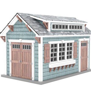 N Scale Garden Shed Craftsman Style - 1:160 for Diorama Modeling Kit ...