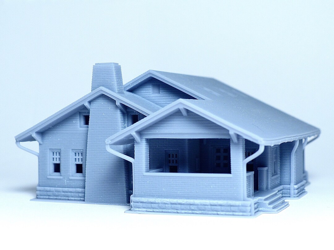 N Scale Brick Structure Farmhouse - 1:160 for Diorama Modeling Kit ...